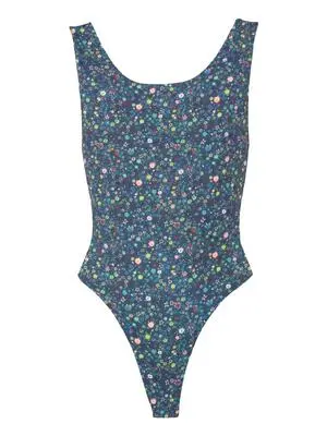Lhd Key Biscayne Floral Bodysuit Blue
