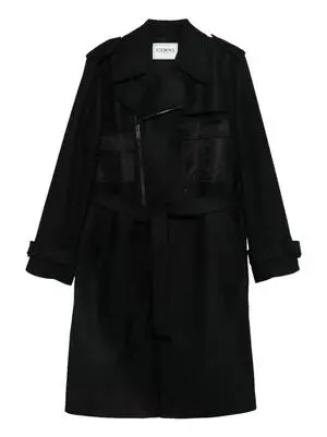Iceberg Belted Coat - Black