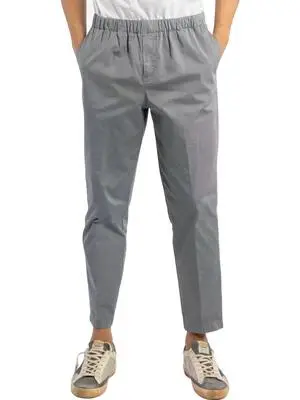 CRUNA Elasticated-waist Cuffed Trousers - Grey