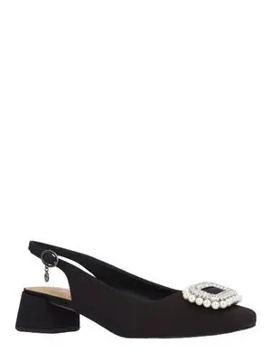 J. Reneé Eudora Embellished Slingback Pumps Black