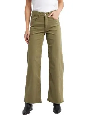 MAVI Alena High Waist Wide Leg Sateen Pants