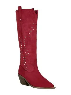 AZALEA WANG Beckett Western Boot Red