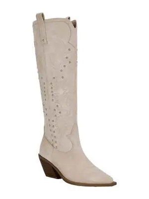AZALEA WANG Beckett Western Boot Taupe