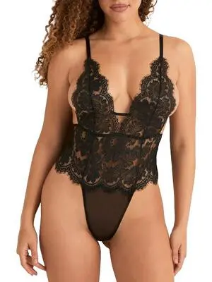 ADORE ME Lace Bodysuit - Black
