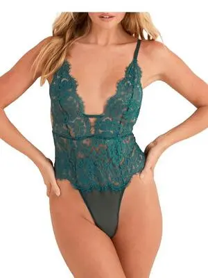 ADORE ME Lace Bodysuit - Dark Green