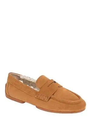 Splendid Max Faux Shearling Lined Loafer - Caramel