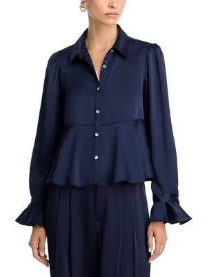 Cinq À Sept Isaure Blouse - Navy