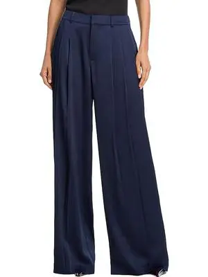 Cinq À Sept Marne Wide-leg Pants - Navy