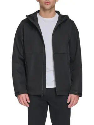 Dockers Hooded Rain Jacket Black