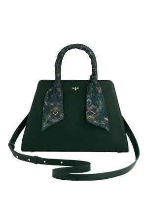 FABLE ENGLAND Into The Woods Structured Tote - Woodland Green