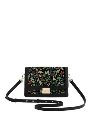 FABLE ENGLAND Embroidered Crossbody Bag - Black