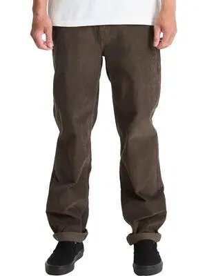 ROARK Hwy 128 Relaxed Fit Corduroy Pants - Dark Brown