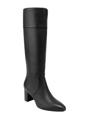 Aerosoles Minerva Knee High Boots - Black Leather