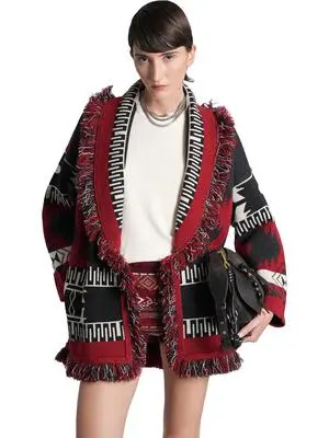 Alanui Wool Cardigan - Red
