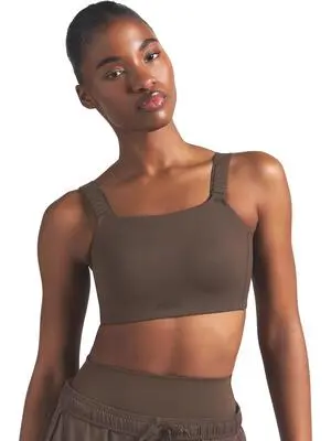 Nike Skims Matte Wide-strap Bra - Brown