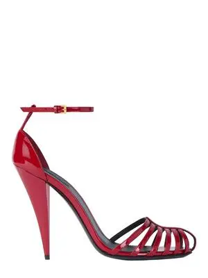 Givenchy Cage Heeled Sandals - Deep Red