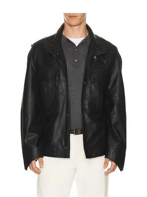 ALLSAINTS Halton Leather Jacket - Black