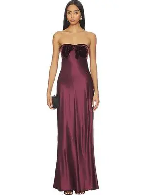 Cami Nyc Lavinia Gown - Cranberry