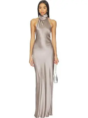 Amanda Uprichard Santana Gown - Smokey