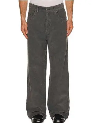 SUNFLOWER Super Wide Cord Pant - Grey