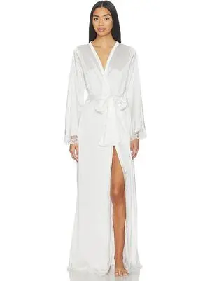 KAT THE LABEL Madeline Maxi Robe - Ivory
