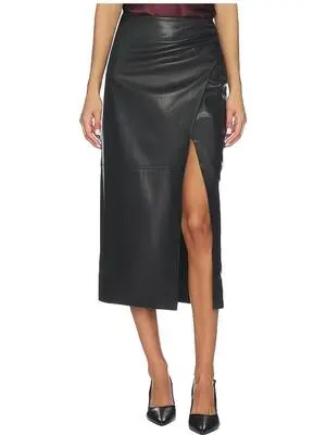 Cami Nyc Lorena Vegan Leather Skirt - Black