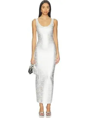 Superdown Perry Bandage Maxi Dress - Silver Metallic