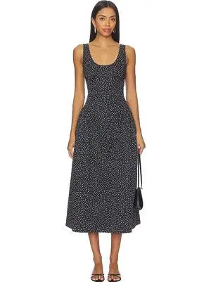 Lioness Luna Rosa Maxi Dress - Noir Polka
