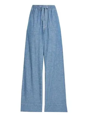 ALEX MILL Riley Cotton Straight-leg Pants - Mid Denim