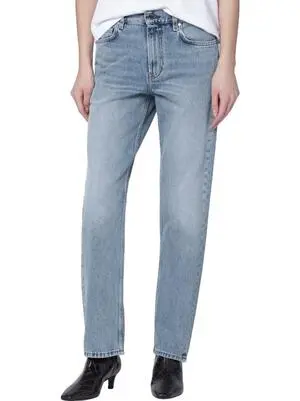 TOTEME Washed-effect Jeans In Organic Denim - Light Blue