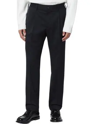 SANTANIELLO Wool Blend Trousers - Blue