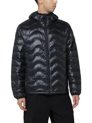 PURPLE MOUNTAIN OBSERVATORY Waves Hooded Puffer Jacket Black