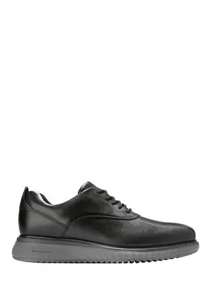 Cole Haan ZERØGRAND Eon Plain Toe Oxfords Black-gray Pinstripe