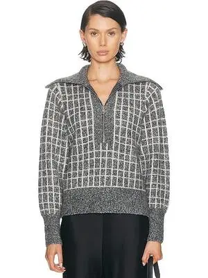 Varley Varley Furley Half Zip Knit Charcoal
