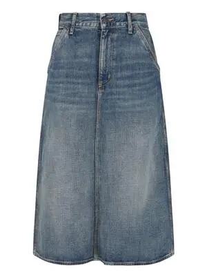 Carhartt Work In Progress Single Knee Midi Skirt - Blue