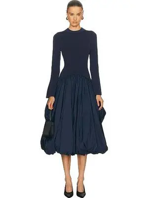 Simkhai Kenlie Long Sleeve Midi Dress - Midnight