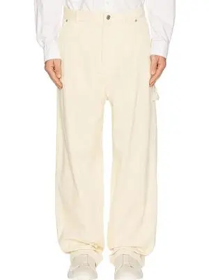 Drole De Monsieur Le Pantalon Baggy Velours - Ecru