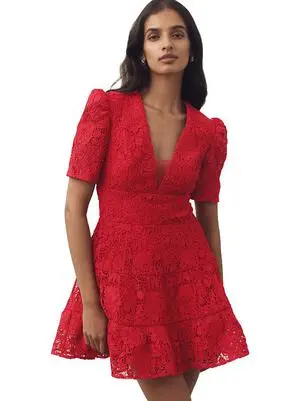 Dress The Population Hallie Mini Dress - Red