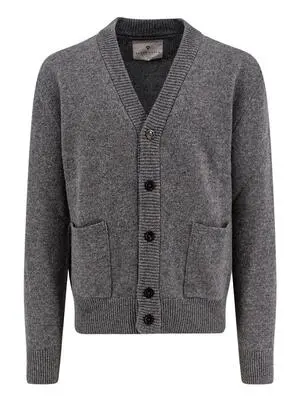 SEVEN GAUGE Wool Cardigan - Grey