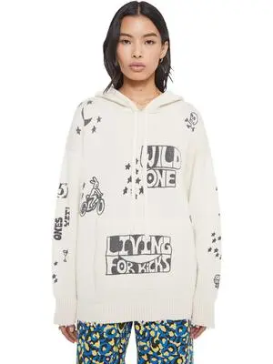 MOTHER The Biggie Hoodie Jumper - White