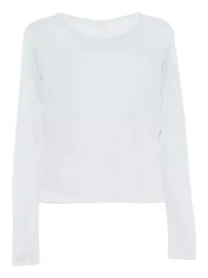 TO B. BY AGNÈS B. Sheer Long Sleeve Top - Blue