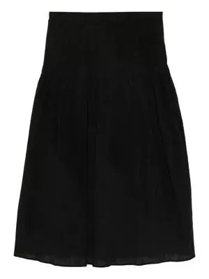 TO B. BY AGNÈS B. Cotton Straight Skirt - Black