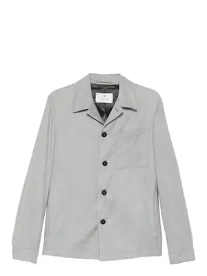 MANUEL RITZ Pocket Button-up Shirt Jacket - Grey