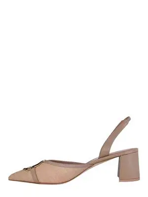 MALONE SOULIERS Misha Point-toe Slingback Pumps - Neutrals