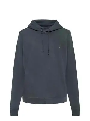 ALLSAINTS Embroidered Logo Hoodie - Blue