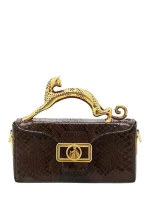 LANVIN Mini Python Cat Handle Bag