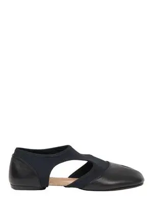 MAISON MARGIELA Leather Ballet Flats - Black