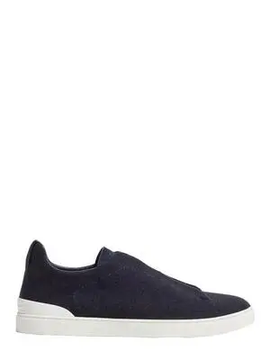 Zegna Triple Stitch Oasi Sneakers - Blue