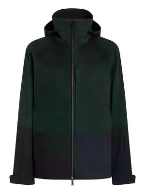 Zegna Oasi Two-tone Hooded Jacket - Green