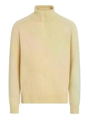 Zegna Cashmere Turtleneck Sweater - Yellow